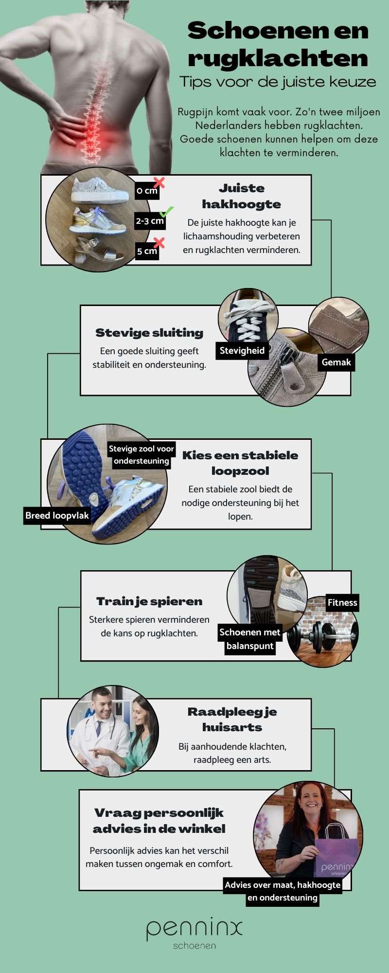 Goede schoenen voor rugklachten: waar moet je op letten? - Penninx Schoenen